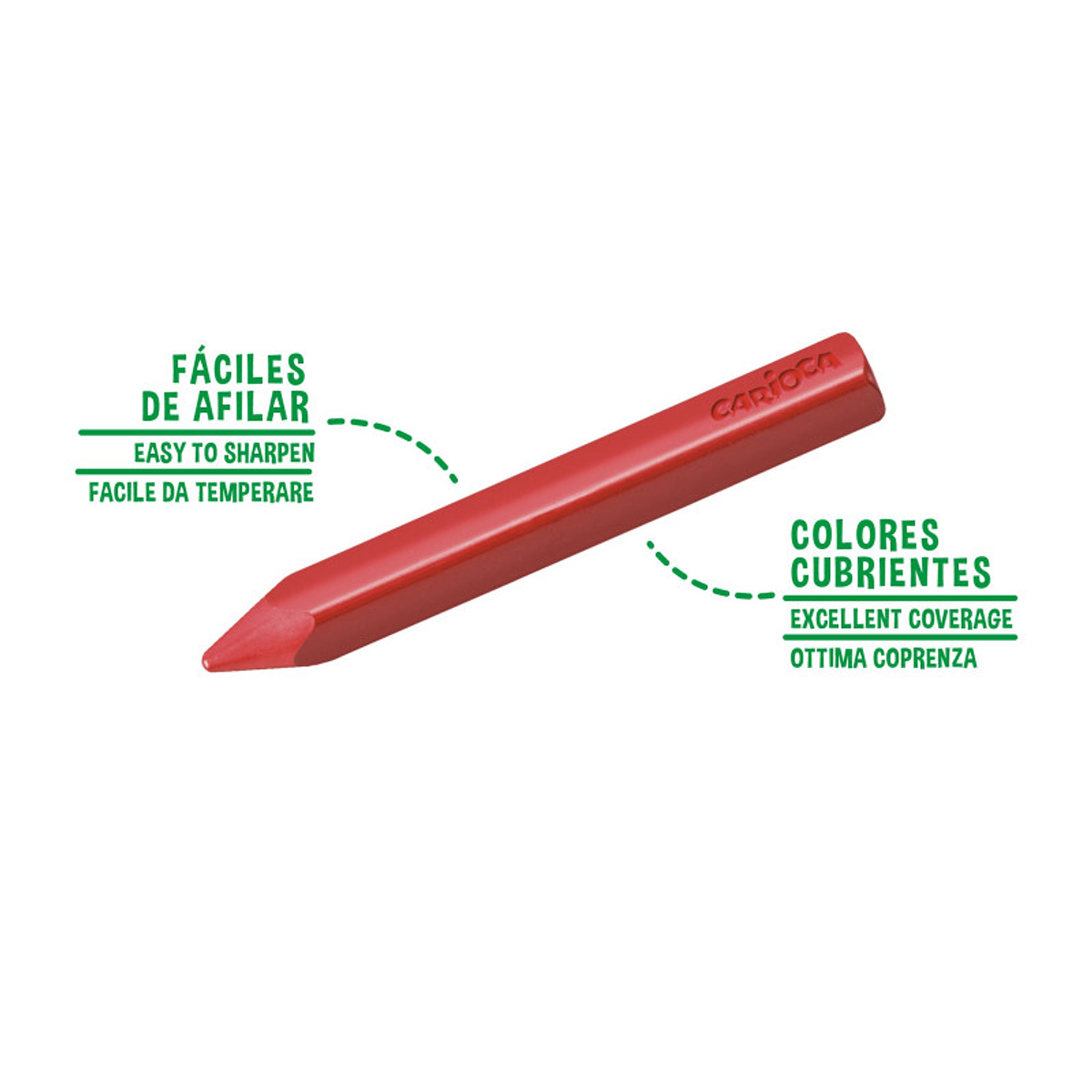 Crayon Carioca Jumbo Plastico 12 Colores | La Casa del Arte