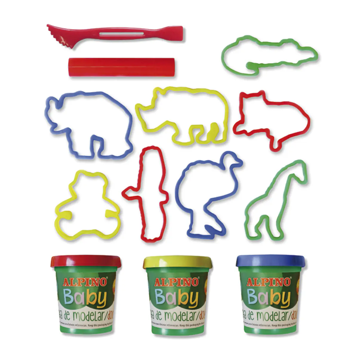 Set modela los animales. Pasta de modelar para bebés | La Casa del Arte