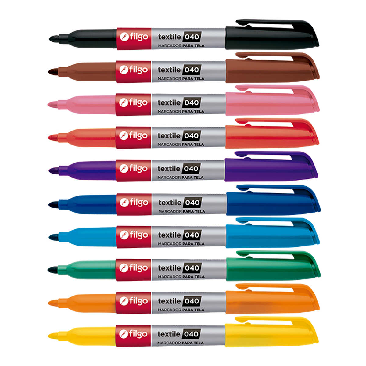 Marcador para Tela Textile 040 Filgo 10 Colores Surtidos | La Casa del Arte