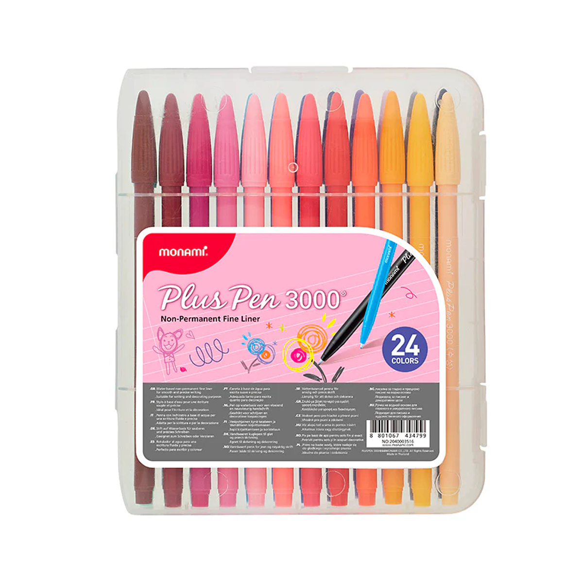 Marcador Plus Pen 3000 Set 24 Colores | La Casa del Arte