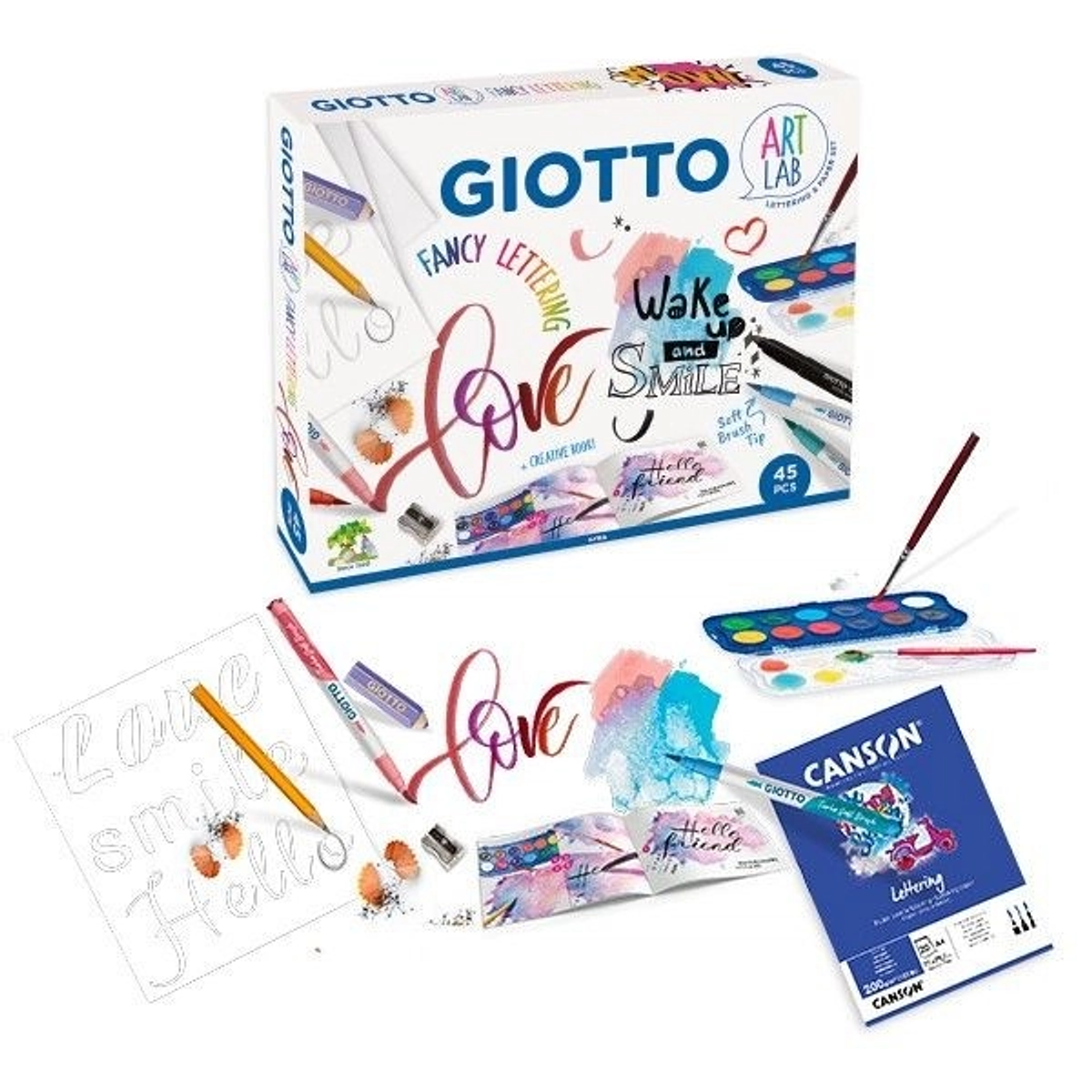 Set Giotto Art Lab Lettering | La Casa del Arte
