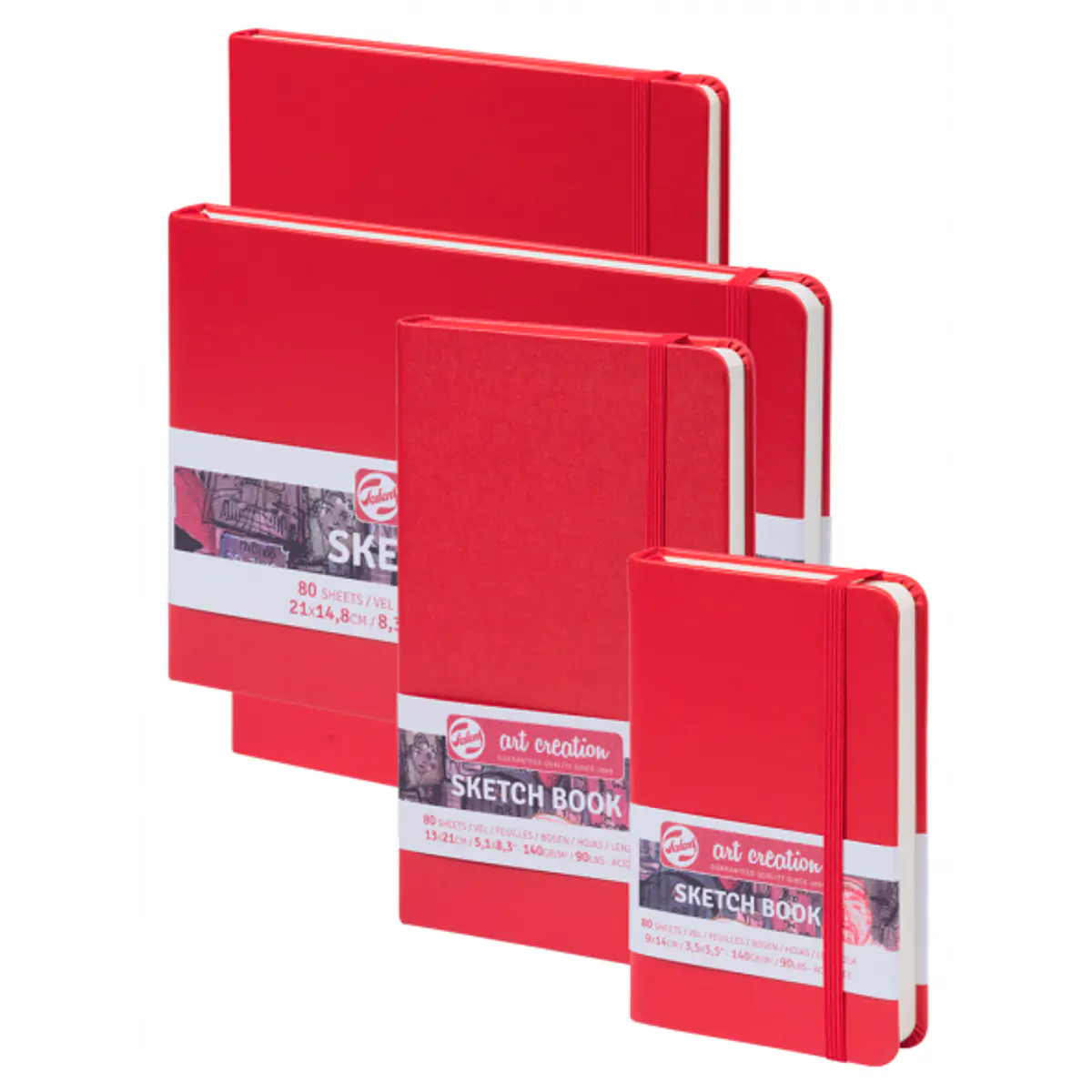 Sketchbook Art Creation 140g/m² Libreta color Rojo | La Casa del Arte