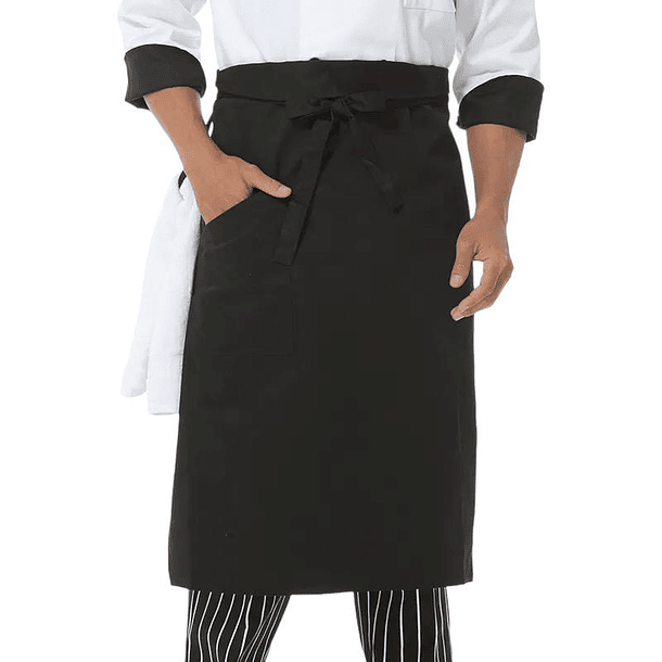 Mandil Clásico De Cocina O Salon Negro