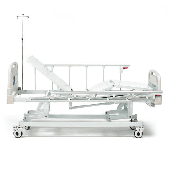Catre Clínico Manual 3 Posiciones Con Barandas