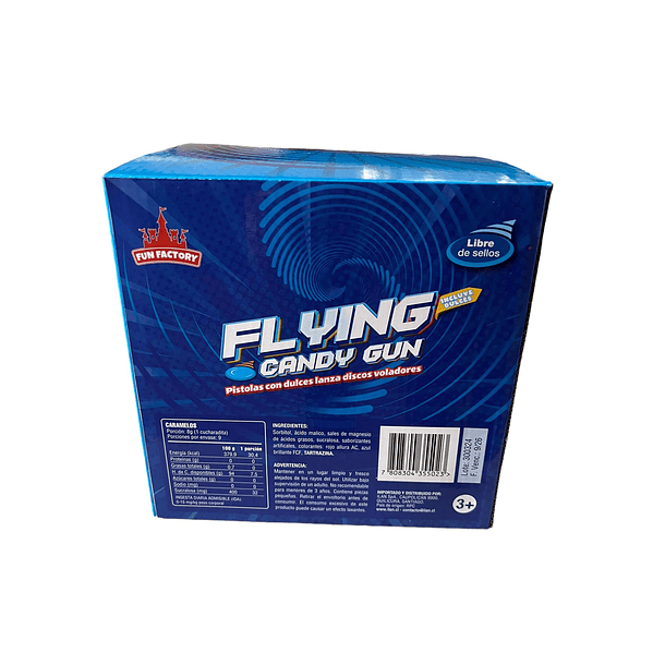 Pack 9 Juguetes + Dulce Sorpresa Cumpleaños Flying Candy Gun