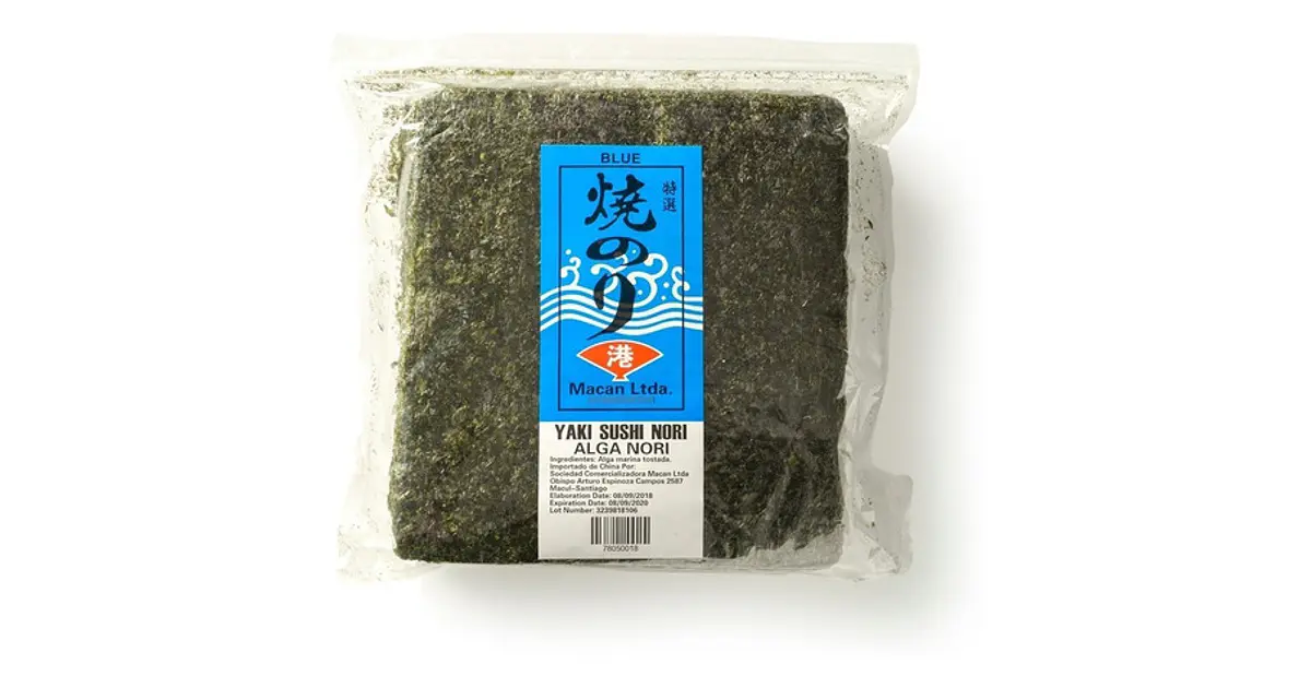 Alga Nori Blue Sushi Pack 100 Laminas | Producto Original