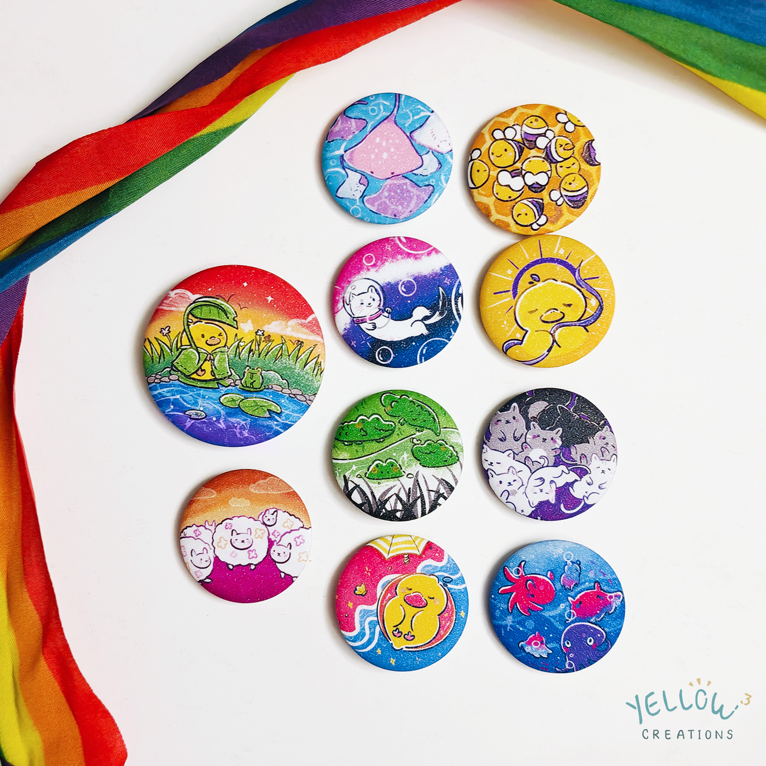 🌈 Pride Animal Badges