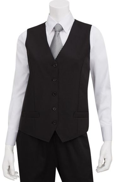Chaleco Chef Works Mujer Negro