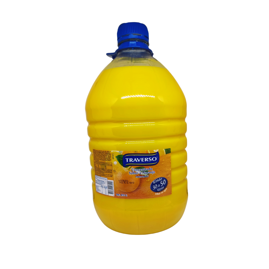 Jugo concentrado naranja 5 litros Traverso