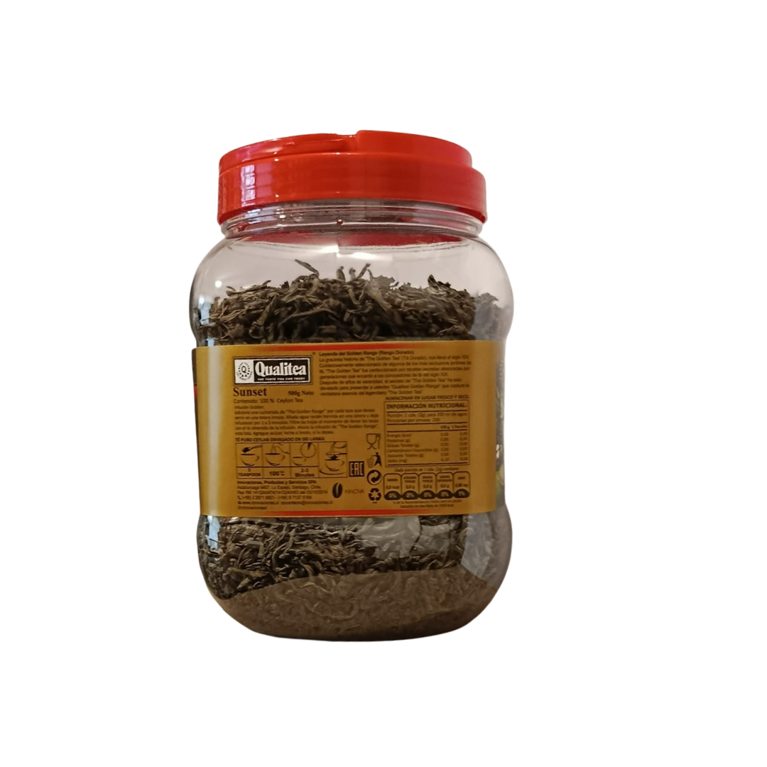 Té Golden Range Sunset Qualitea Envase Plástico 500 Gramos