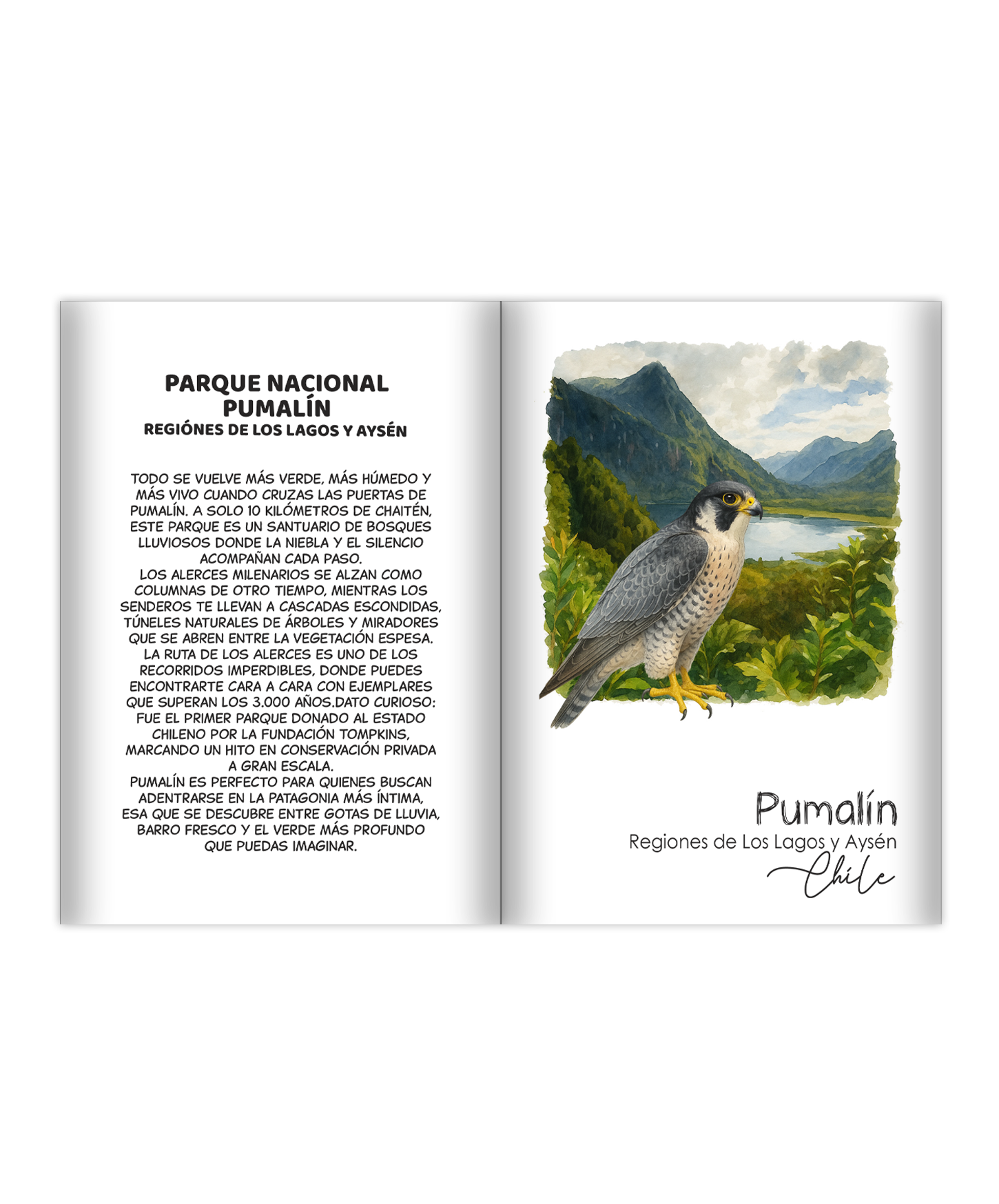 Guía ilustrada parques zona Patagonia de Chile