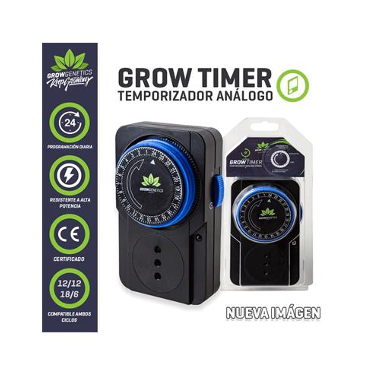 Timer Analogo - Grow Genetics