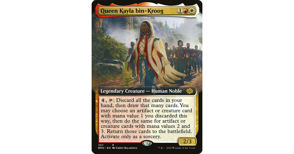 Queen Kayla bin-Kroog (Extended Art) | EN | NM | BRO