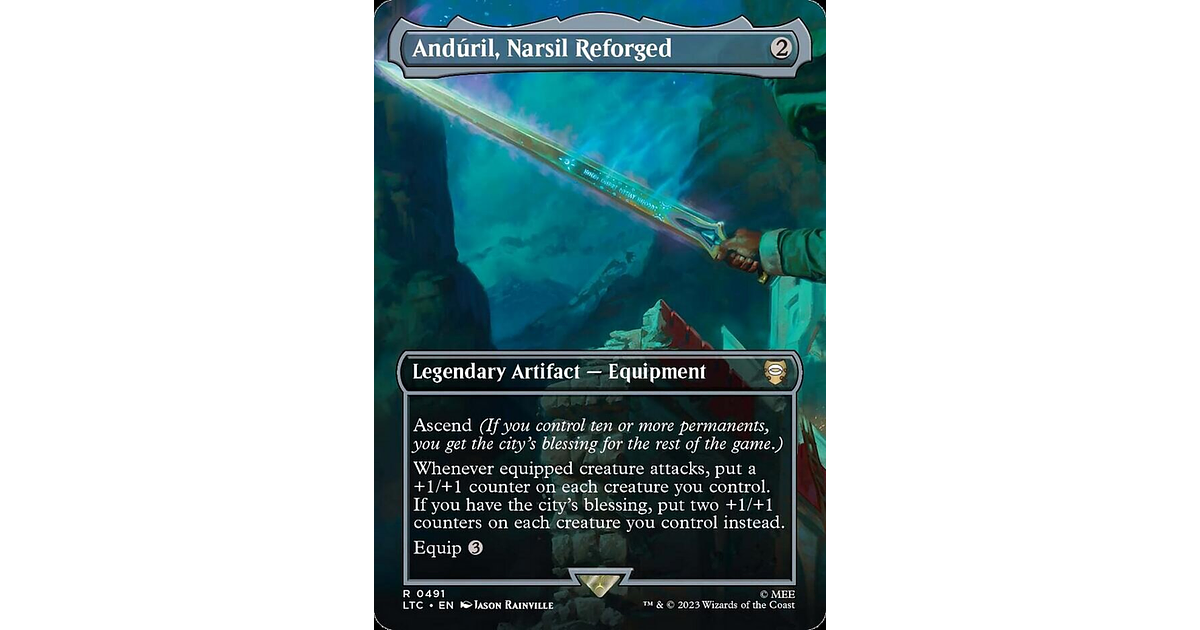 Andúril, Narsil Reforged (Borderless) | EN | NM | LTC