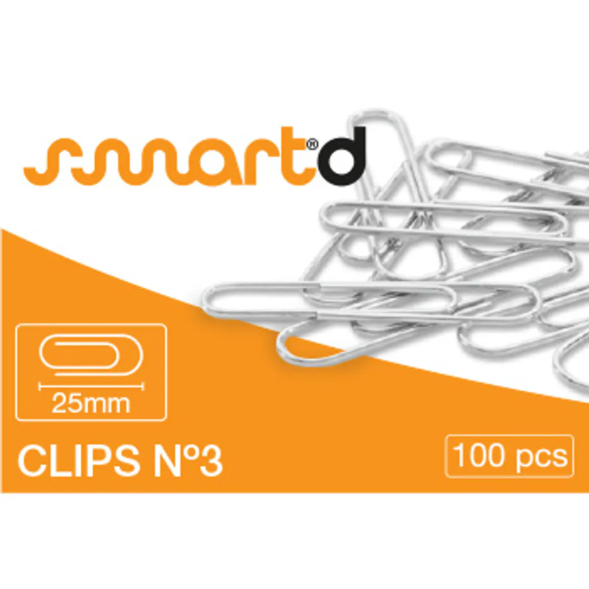 Clips N 03 25mm cx100 10un.