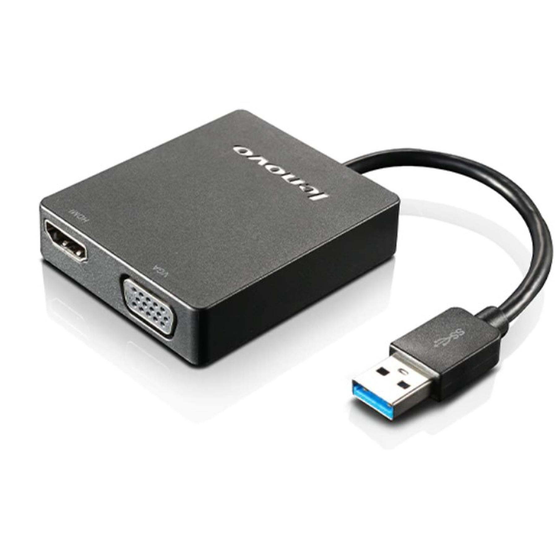Lenovo Universal USB 3.0 to VGA/HDMI Adapter - External v...