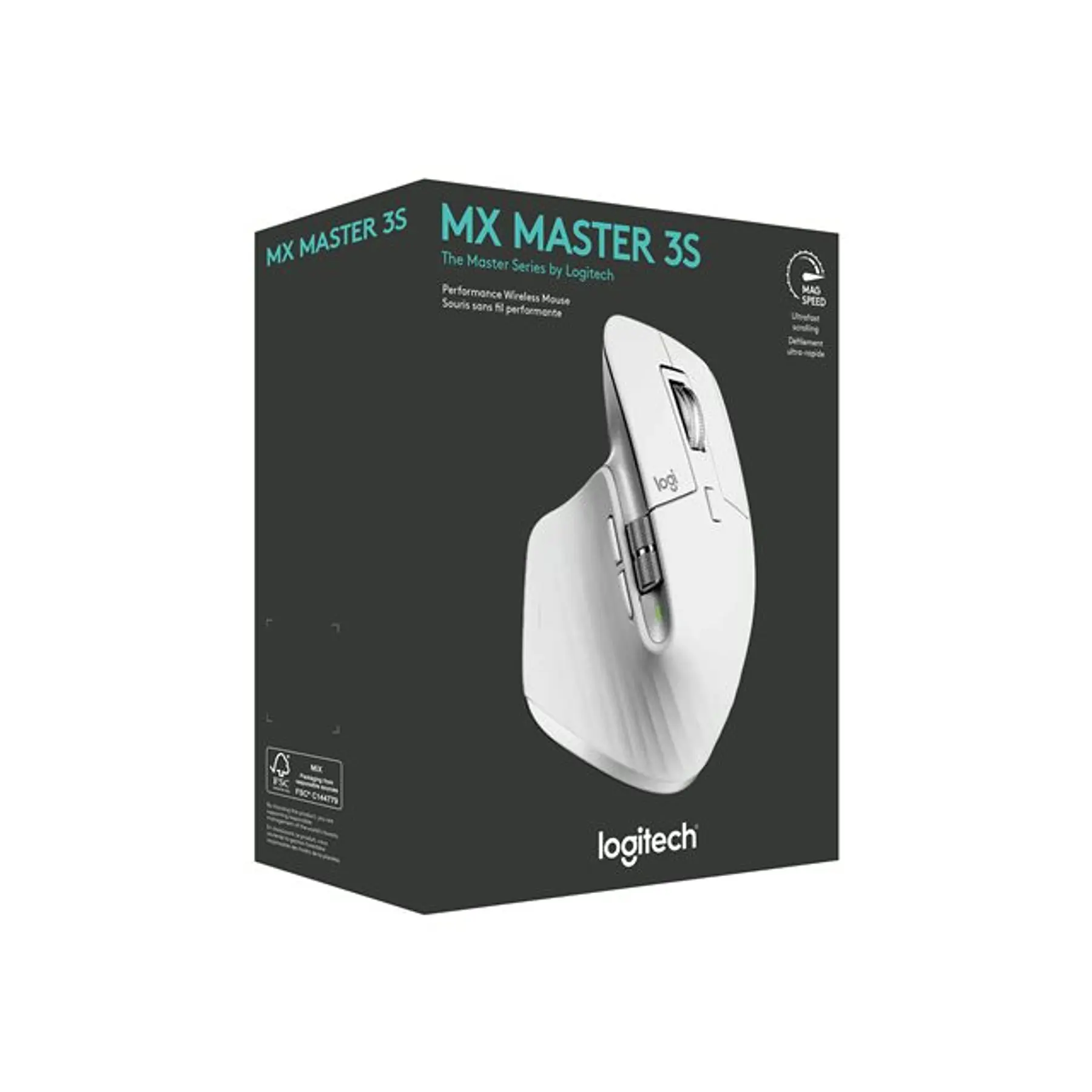 Logitech MX Master 3S Mouse Color Gris Claro