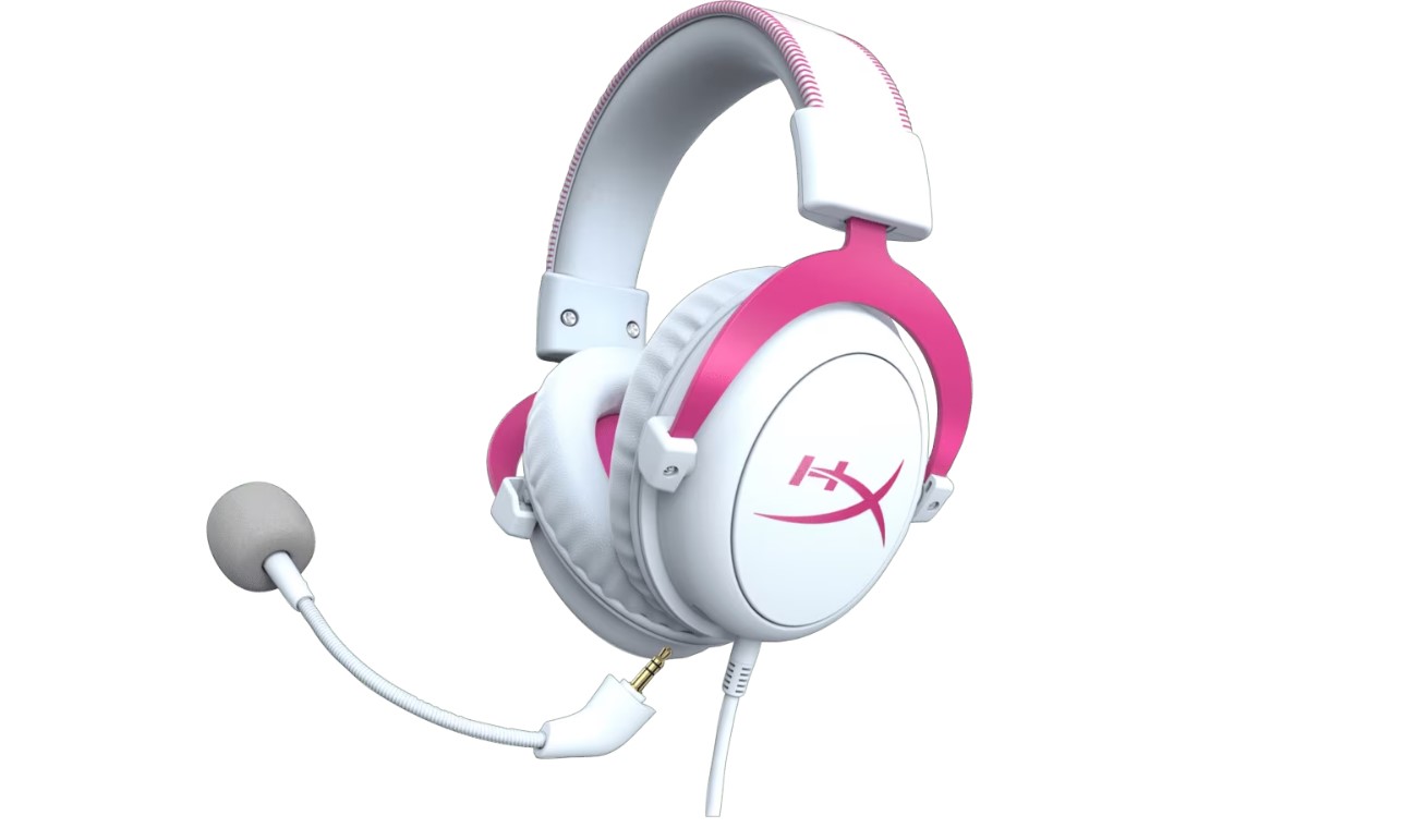HyperX Cloud II Audífonos Rosa y Blanco