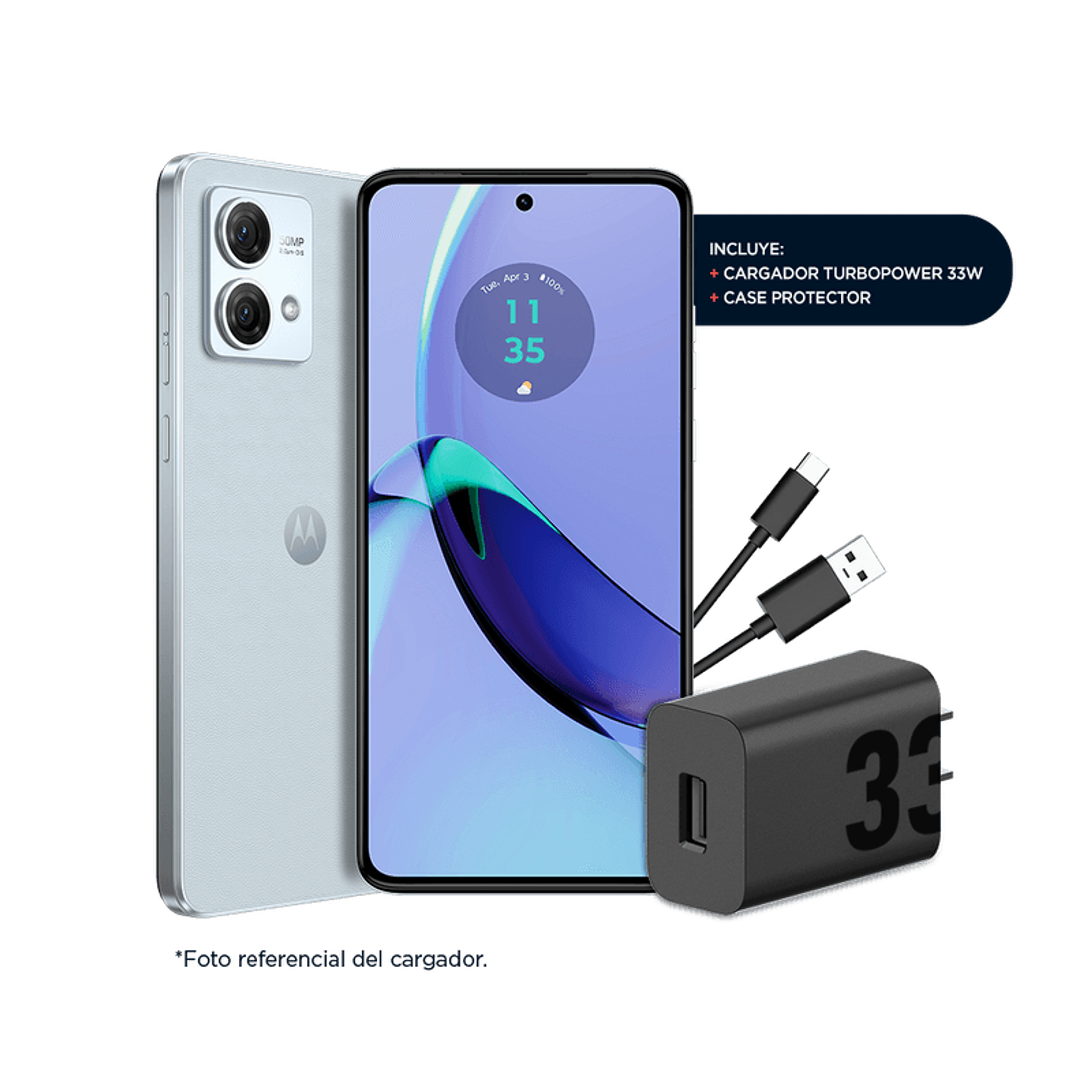 Motorola G84 Celular Color Azul Artico