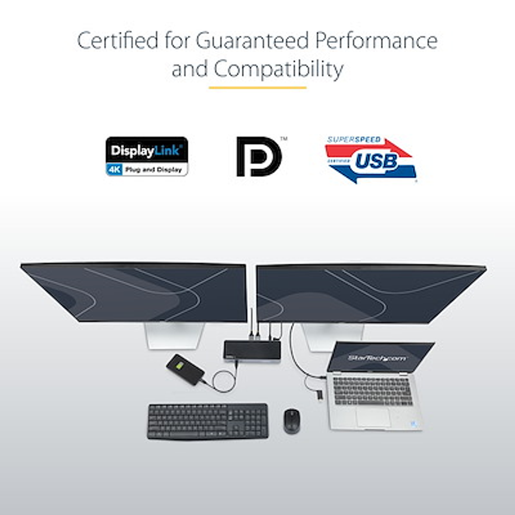 StarTech Docking Station Universal USB-C/A Potencia 100W