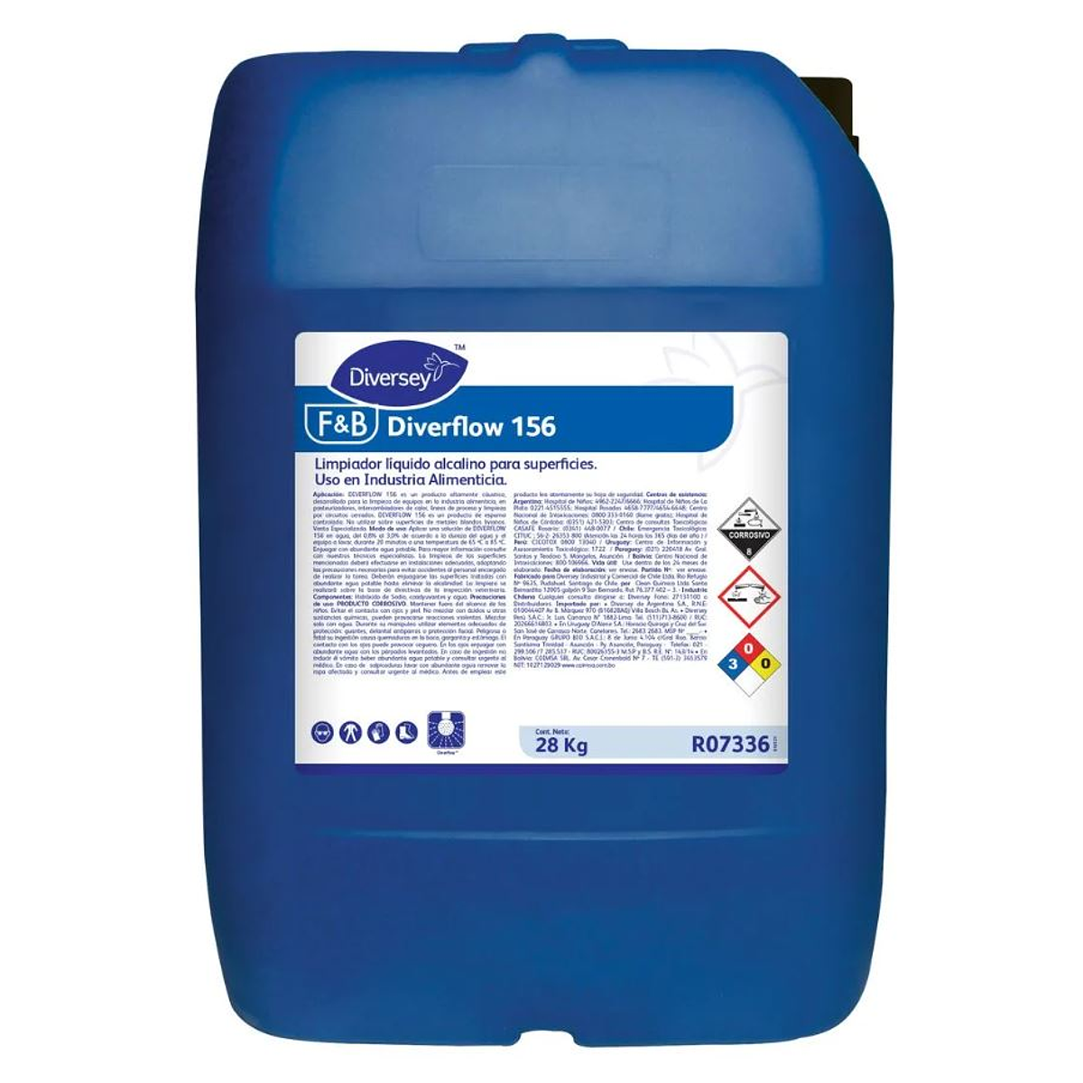 DETERGENTE DESENGRANTE DIVERFLOW 156 24 KG X 1 UN