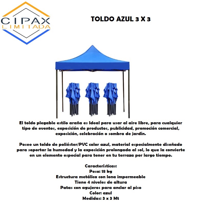 Toldo 3x3