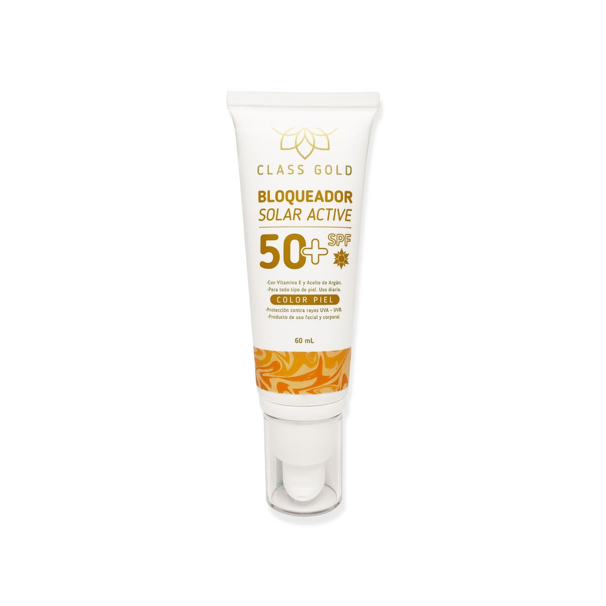 Bloqueador solar Active 50+ SPF con Color - Class Gold Chile