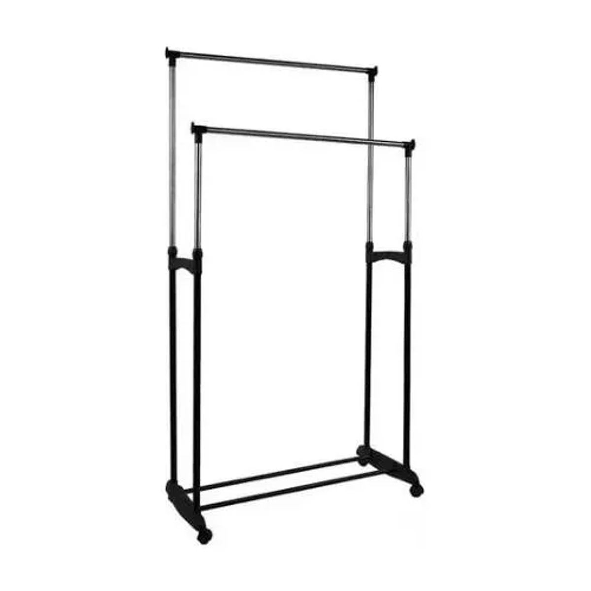 Perchero Metálico Doble Con Ruedas | Click Ventas