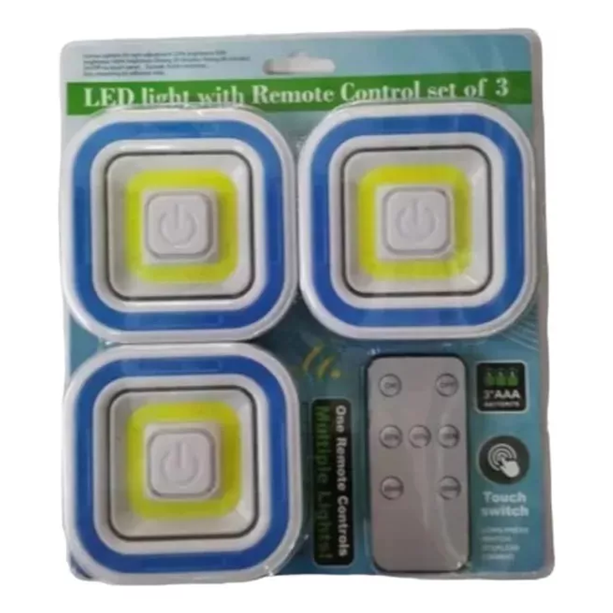 Set De 3 Luz Led Con Control Remoto | Click Ventas