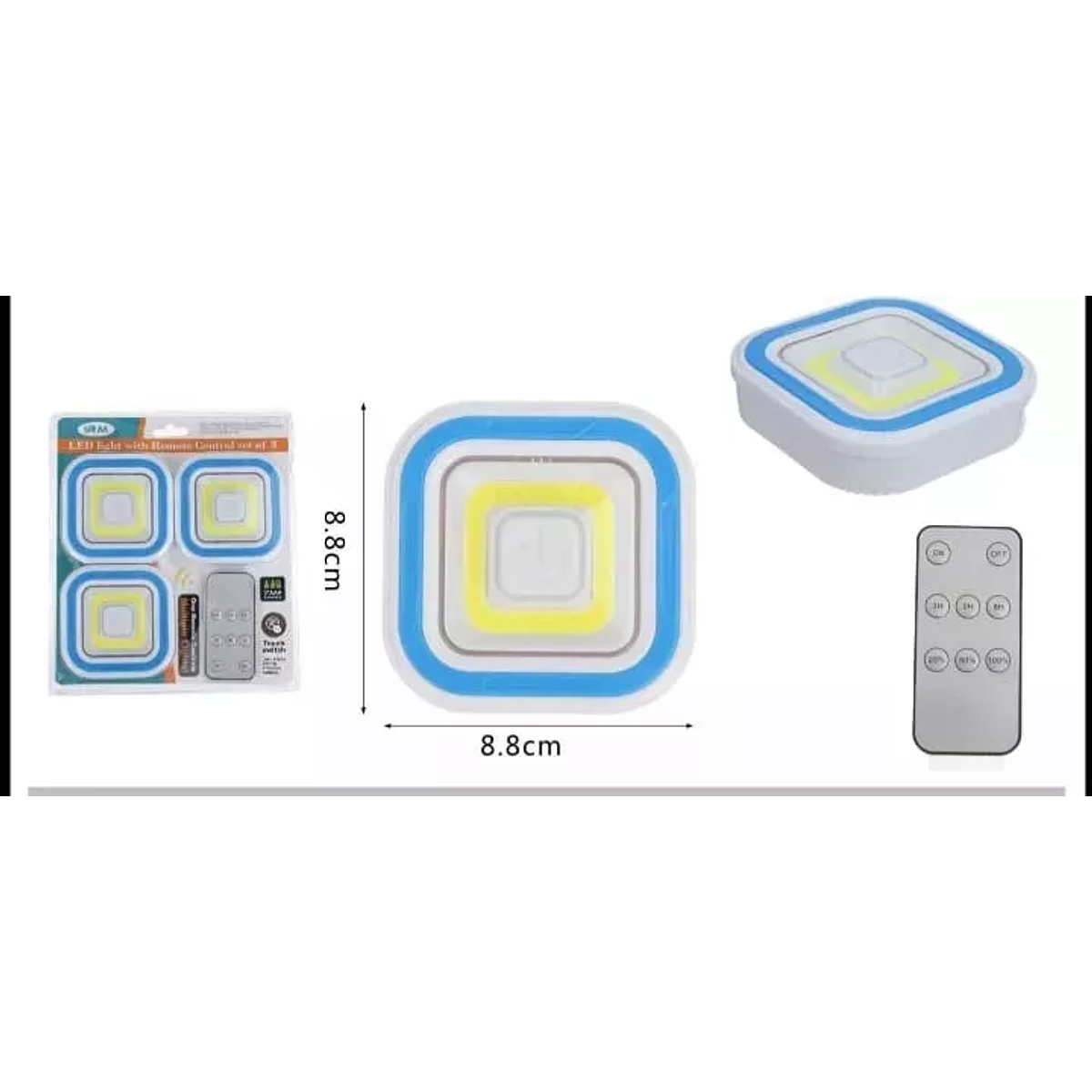 Set De 3 Luz Led Con Control Remoto | Click Ventas