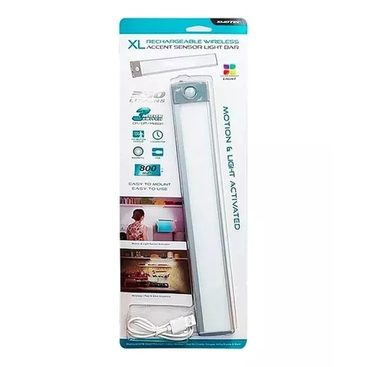 Luz Barra Led Recargable Con Sensor De Movimiento Multiuso | Click Ventas