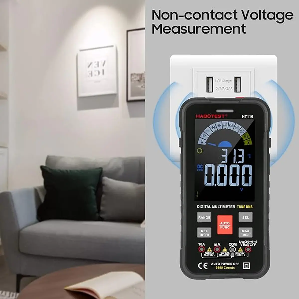 Multímetro Digital Smart Detector Polimetro Multitester | Click Ventas