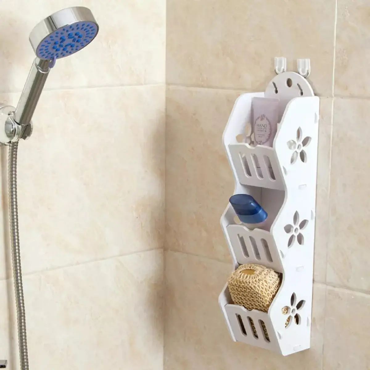 Repisa Estante De Baño Plegable De Pared Cocina Organizador | Click Ventas