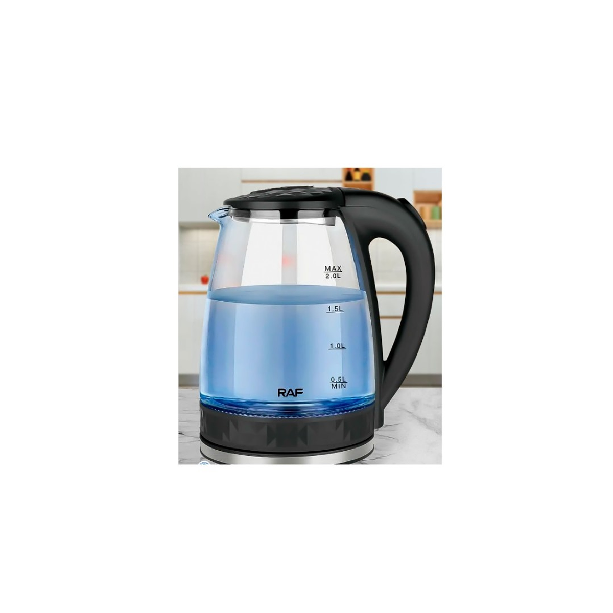 Hervidor Jarra Electrica Vidrio Raf 2l Portatil R7865 | Click Ventas