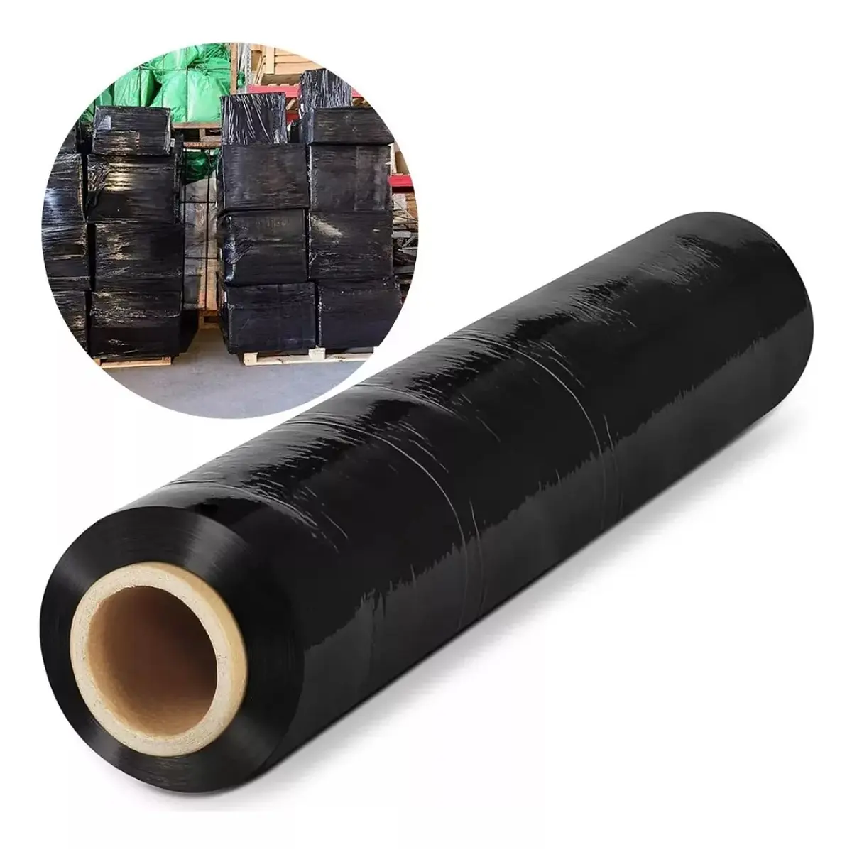 Rollo Papel Film Negro Para Embalaje 2.5kg | Click Ventas