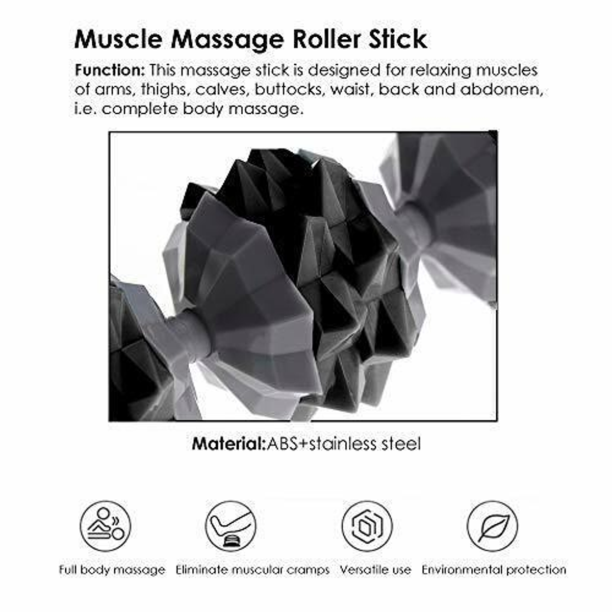 Rodillo Masajeador M5 Barra Para Ejercicios Corporal | Click Ventas