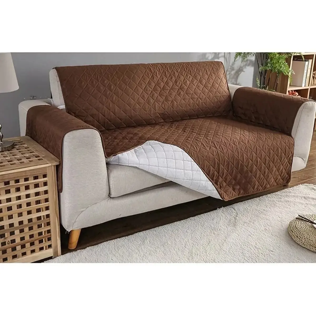 Funda Cobertor Cubre Sillon 3 Cuerpos Plazas Sofa Asiento | Click Ventas