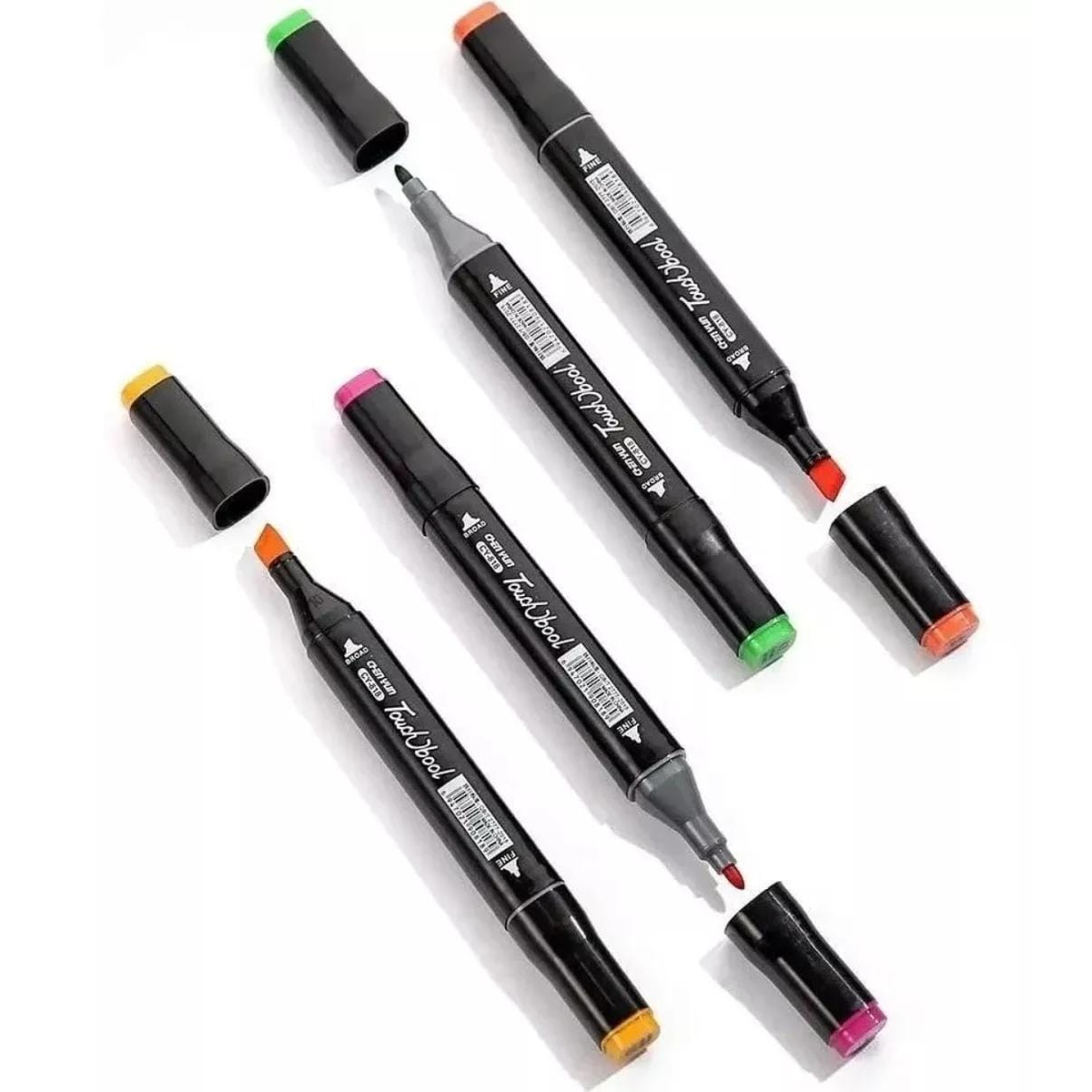 Kit 168 Lápices Plumones - Marcadores Doble Punta Para Pinta | Click Ventas