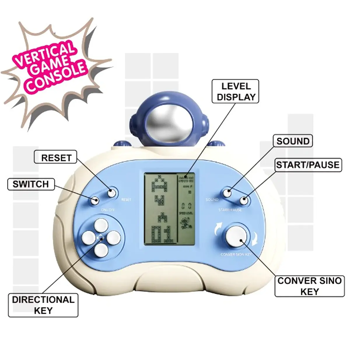 Consola Tetris Russia Colores Juego Infantil Videojuego | Click Ventas