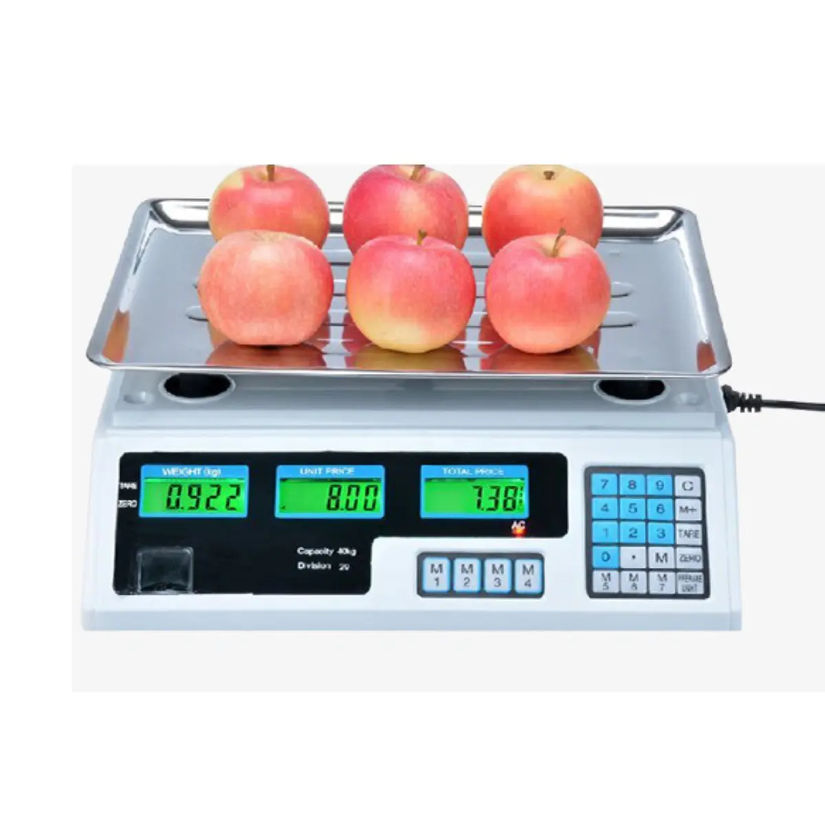 Pesa Digital 40kg 220v Sobremesa Báscula Comercial Grande | Click Ventas