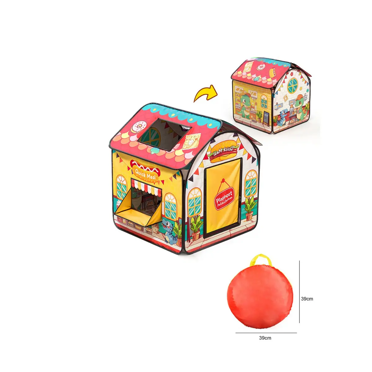 Carpa Casa Infantil Plegable Dinosaurio Para Niños TN | Click Ventas