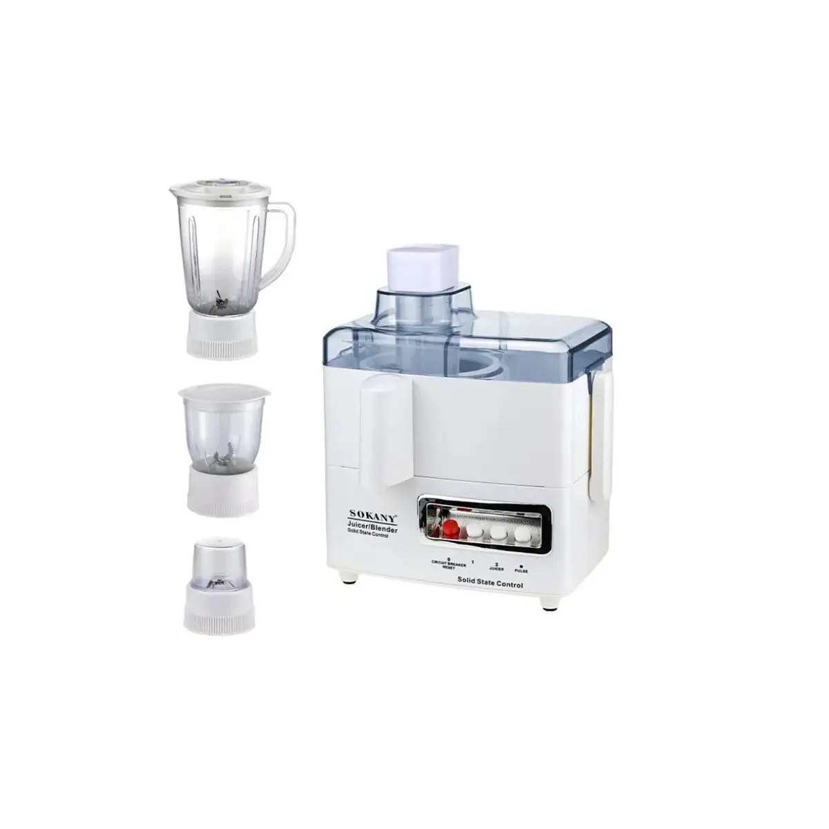 Procesador Extractor De Alimentos Licuadora Sokany 4 En 1 As | Click Ventas