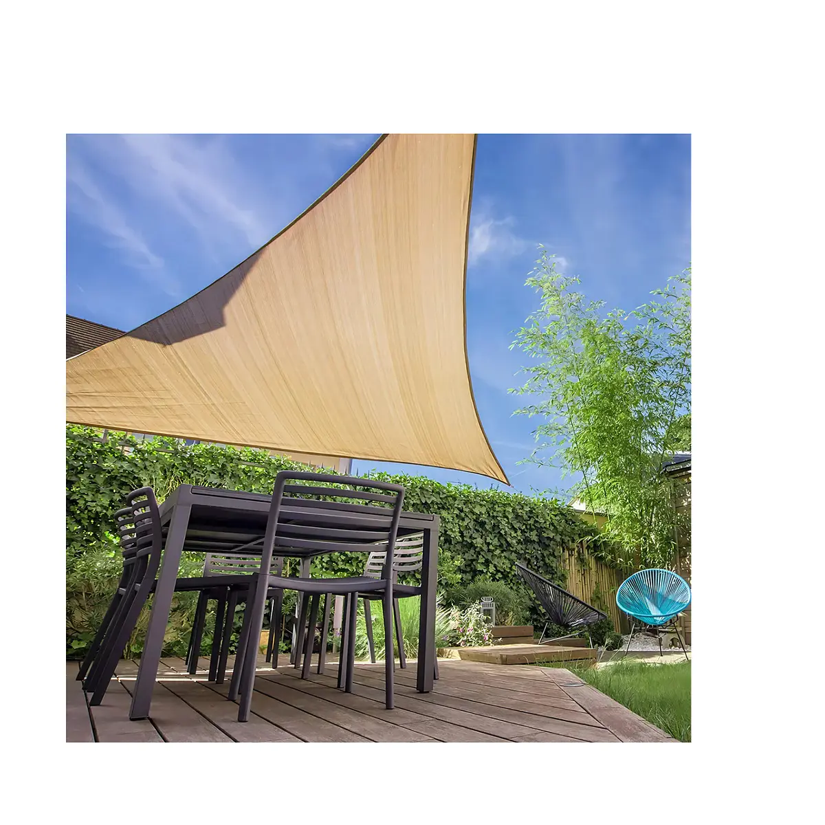 Carpa Toldo Vela Triangular Vela Sombra 6.1 X6.1 X 6.1 Mts L | Click Ventas
