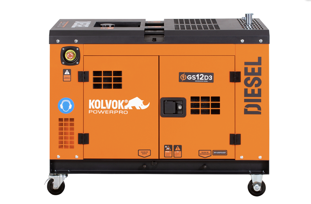 Generador Diésel insonoro Trifásico 12 KVA KOLVOK