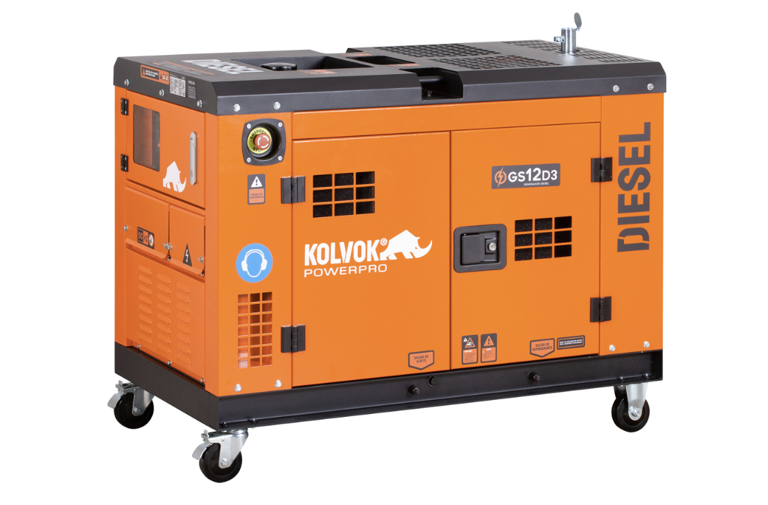Generador Diésel insonoro Trifásico 12 KVA KOLVOK