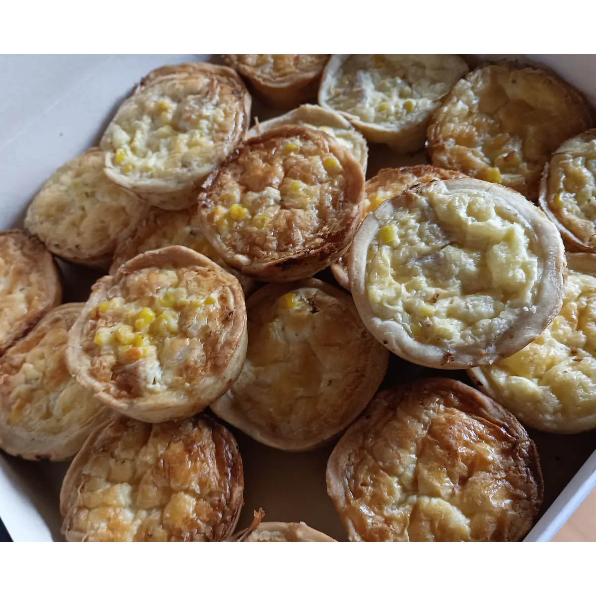 30 Mini Quiche pollo choclo
