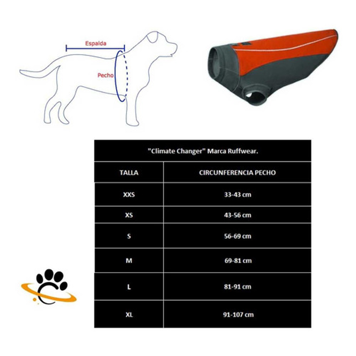 Ruffwear - Forro Capa De Polar Para Perro Climate Changer