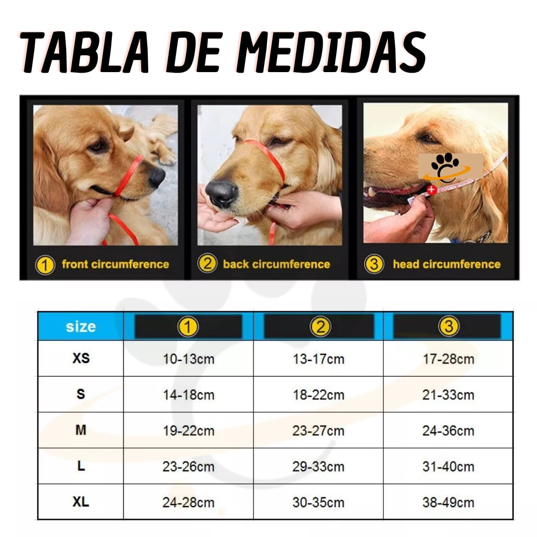 Bozal Para Perros En Cuero Resistente Y Reforzado - Cs