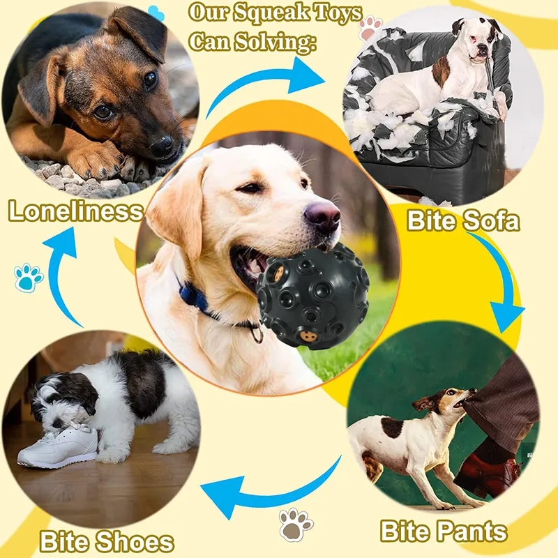 Pelota Para Perros Juguete Duro Con Sonido Giggle Ball