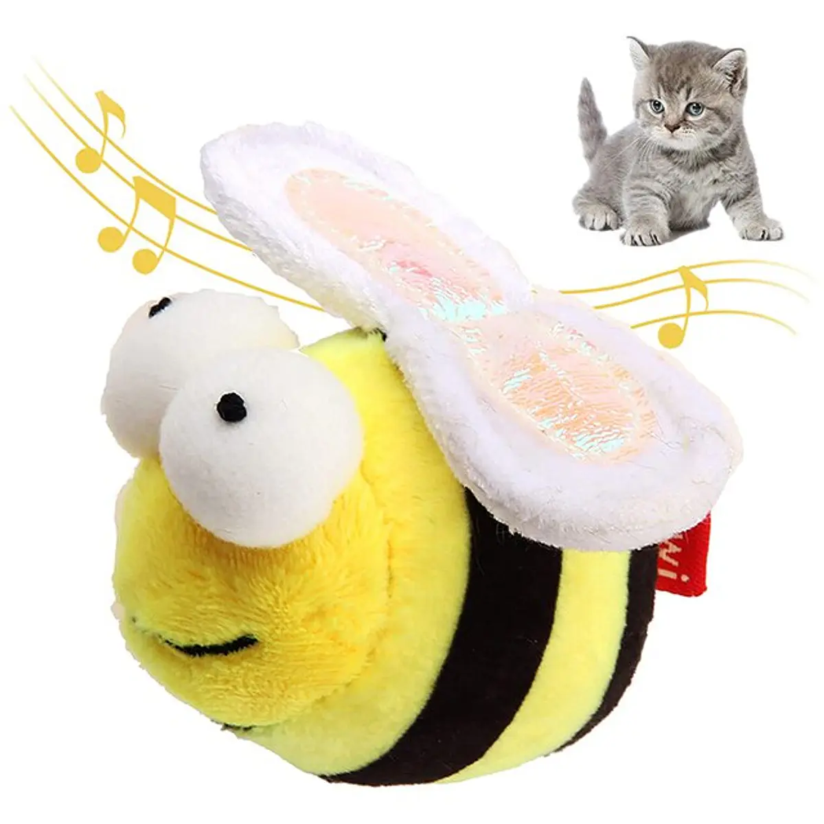 Abeja Para Gatos Melody Chaser Con Sonido Realista - Gigwi